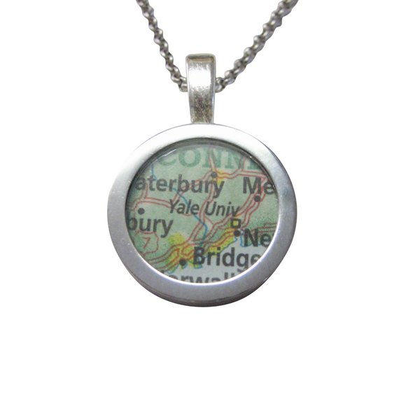 Kiola Designs | Jewelry | Yale University Map Pendant Necklace | Poshmark